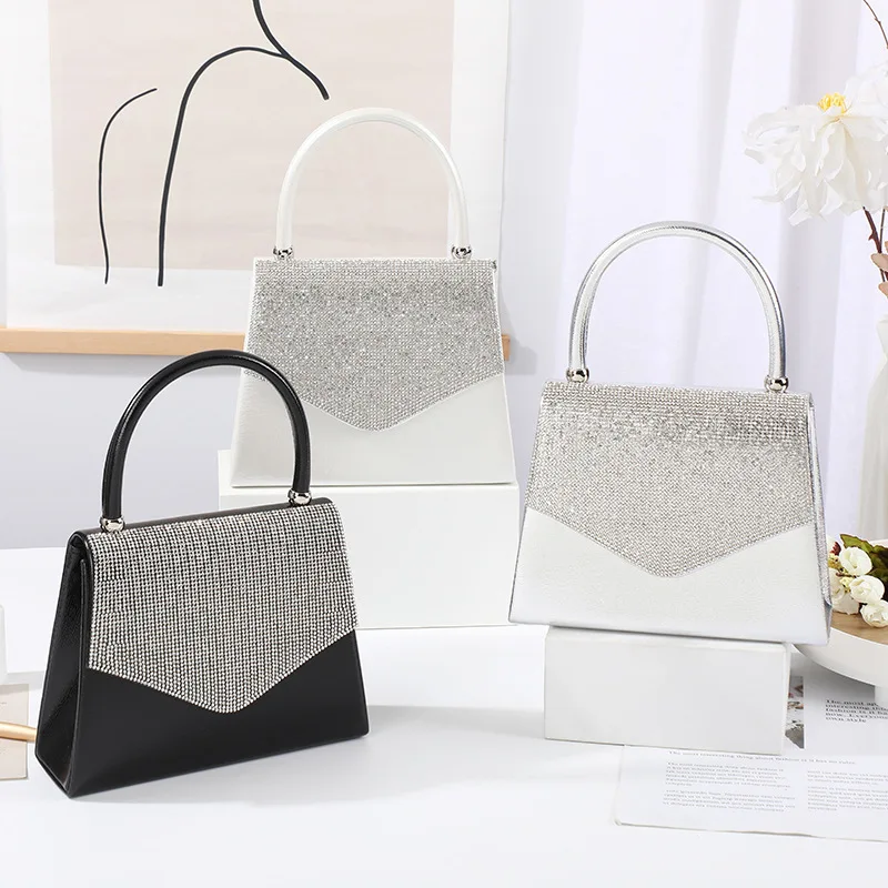 Ts New High-end Retro Diamond Inlaid Handbag Chain Crossbody Bag With ...