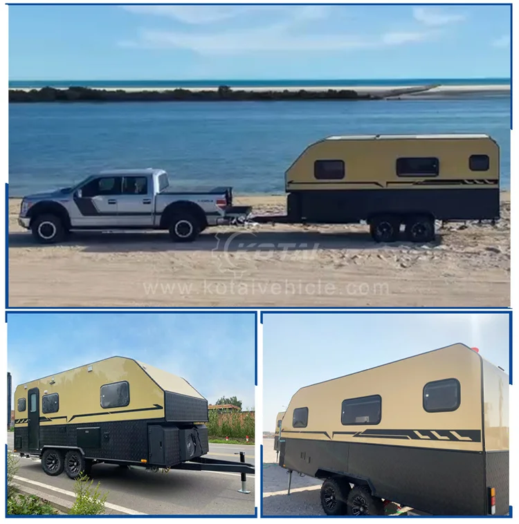 19Ft Double Axle Large 2 Berth Off Road Travel Trailer Middle East ...