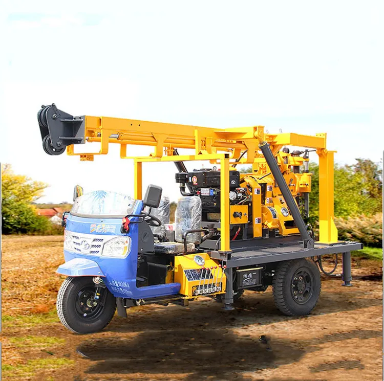 Three Wheel Truck Mounted Drilling Rig 200m Water Well Drilling Rig ...