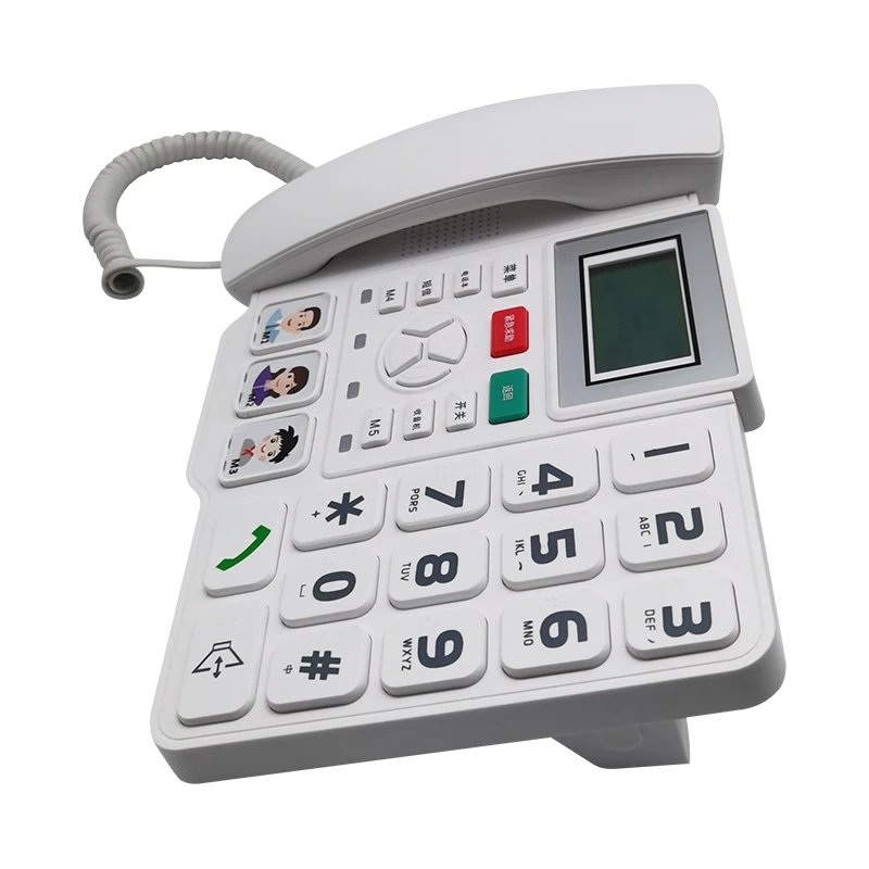 2 Sim Big Keyboard Sos Emergency Button 4g Fwp Fixed Wireless Phone For ...