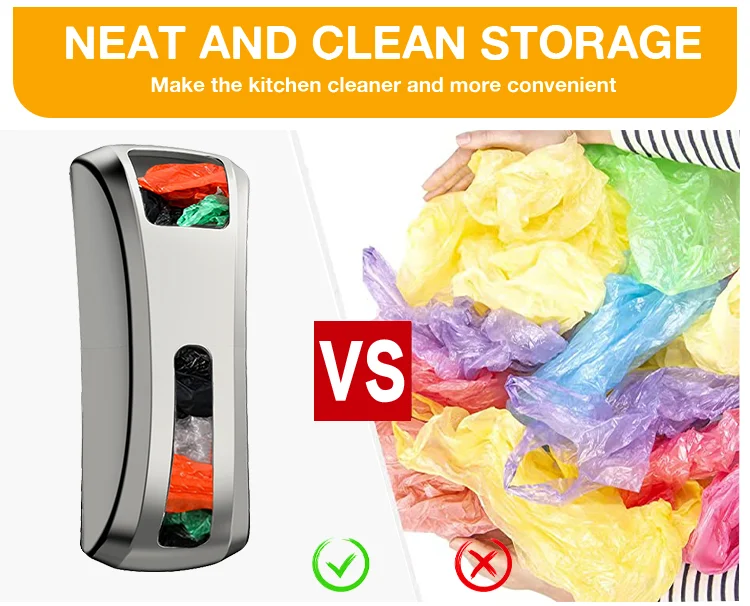 Garbage Bag Organizer Hanging Trash Recycling Containers Plastic Waste ...