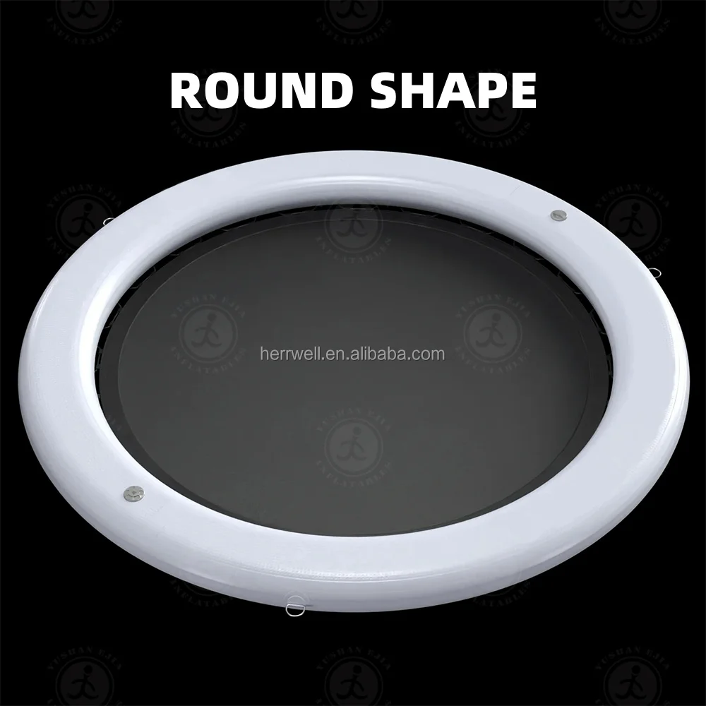 Water Lounger Circular Mesh Floating Dock 4 in 1 Inflatable Water ...