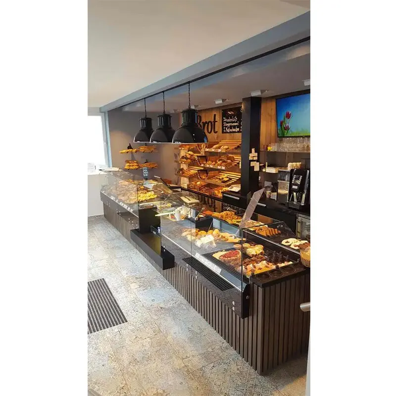 Bakery Shop Interior Design Bread Display Cabinet Showcases For Bread ...