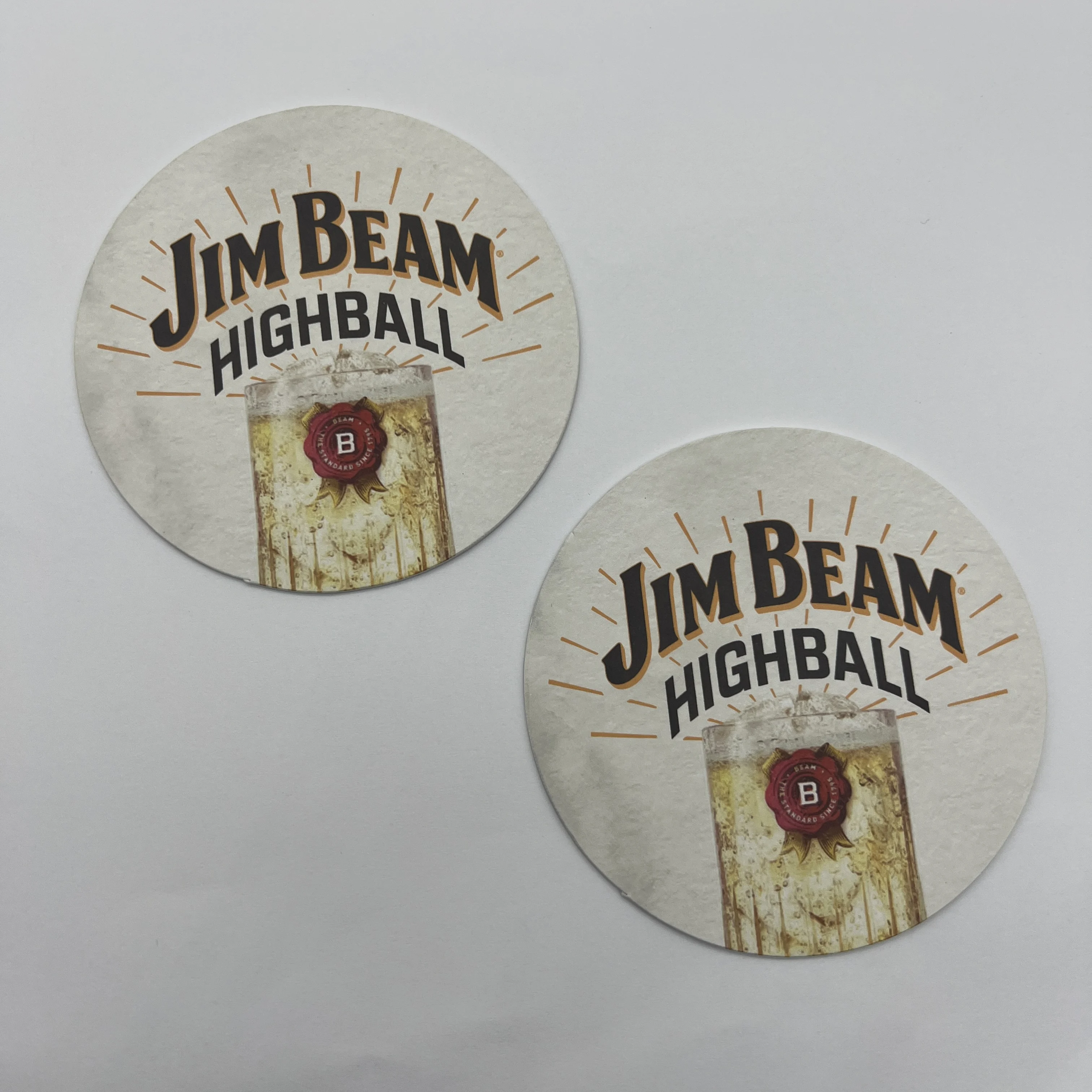 Custom Logo Paper Printed Cup Mat Round Coaster Beer