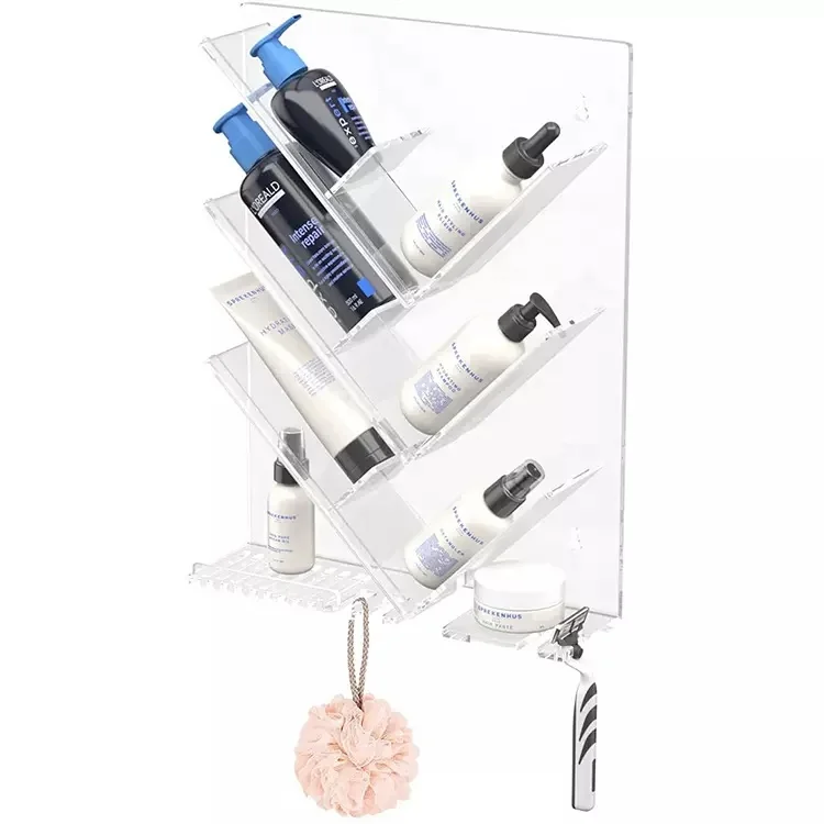 Acrylic Bathroom Storage Rack Bathroom Shower Organizer Bathroom ...