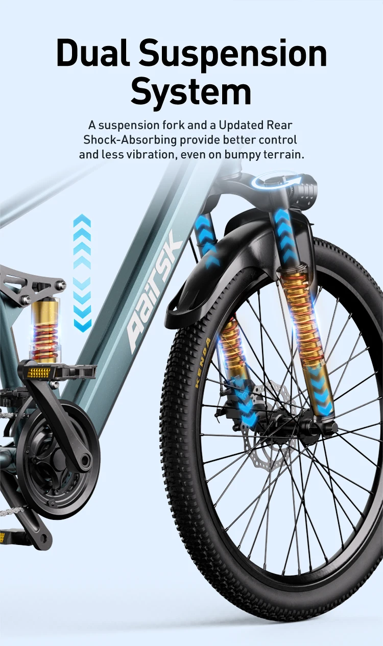 Aairsk E-Bike Factory Wholesale E-Bike Fast Delivery 400W Motor 13AH ...