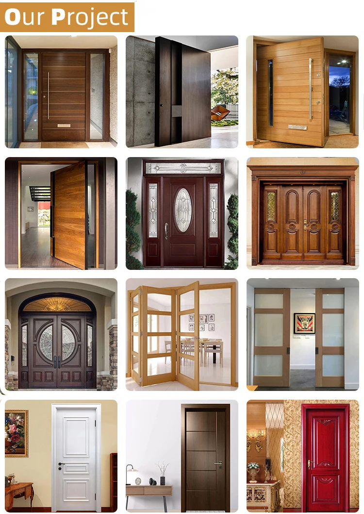Exterior Solid Wood Arch Main Door Design Front Entry Door