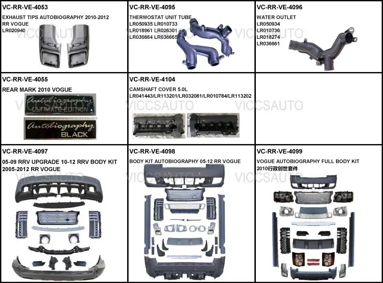 OEM LR050934 LR010736 LR018274 LR036661 for RANGE ROVER VOGUE 2010-2012 ...