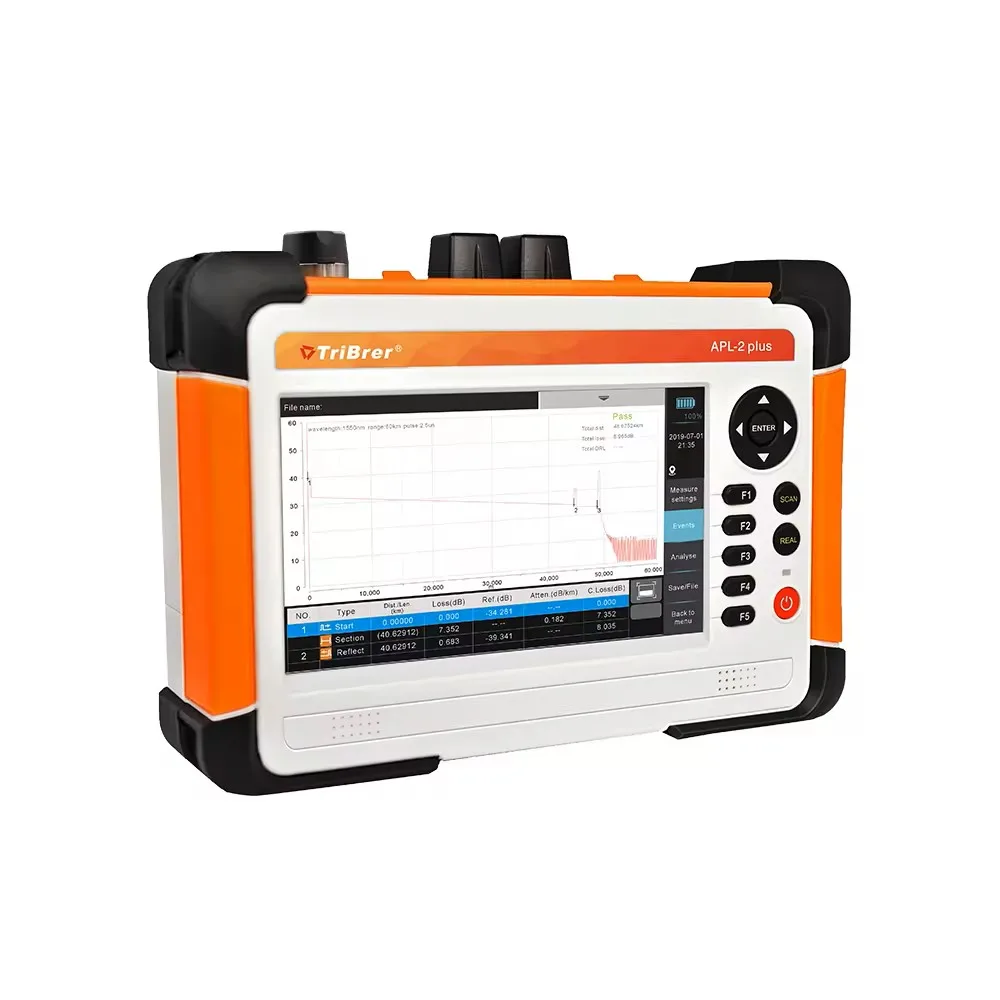 Tribrer Otdr Multi-touch Screen Sm Mm Max.45db 5 Wavelength Platform ...
