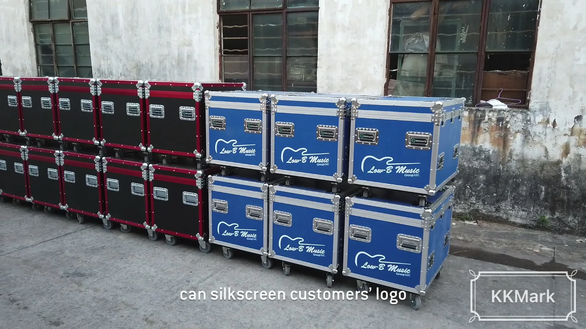 Kkmark 2x Professional Speaker Flight Case For Carrying 2pcs Line Array Speaker Rcf Hdl10a Das ...