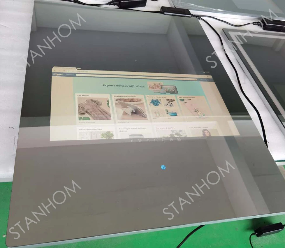 Stanhom Hotel Bathroom Wall Interactive Smart Lcd Touch Screen Mirror - Buy Mirror Wall Mirror ...