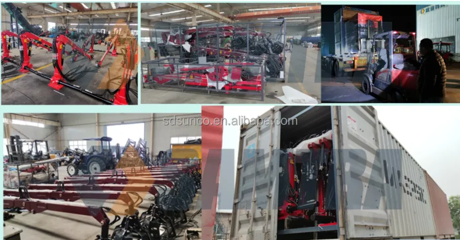 3.5m Arm Reach Crane Tractor Mounted FFB Grabber for Efficient Material ...