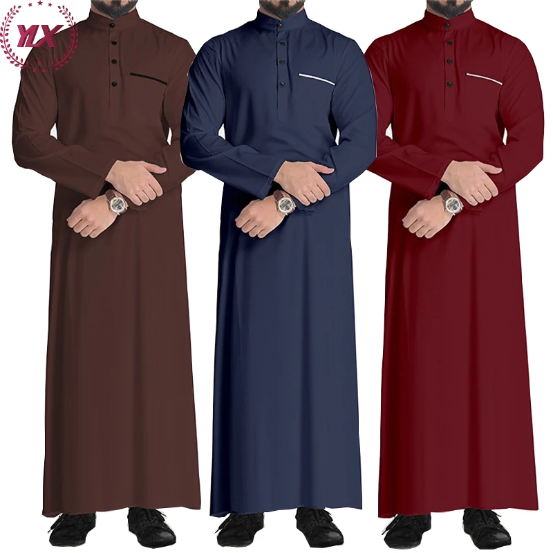 Wholesale Traditional Islamic Muslim Thobes Jubbah Qamis for Men 2023 ...