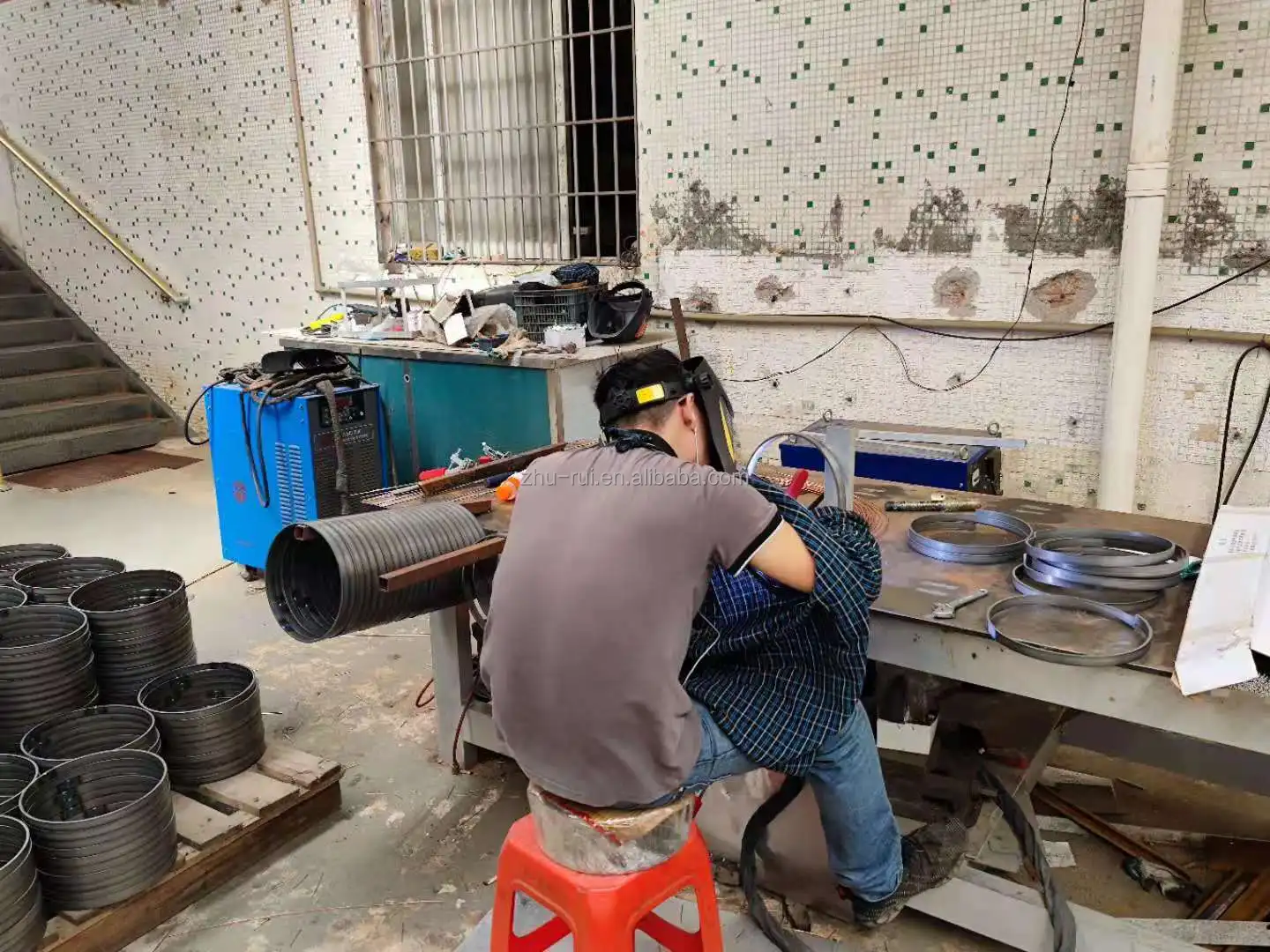 Triple Flange Steel Acoustic Drum Hoops Sets/black Dual-flange Gland ...