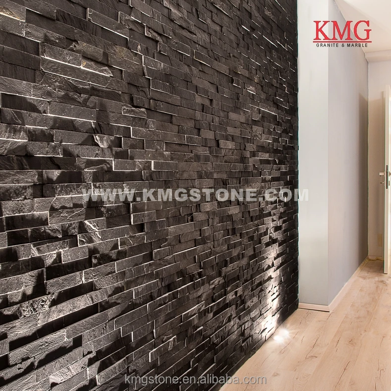 Black Stone Wall Cladding Price Natural Stack Stone Cladding - Buy ...