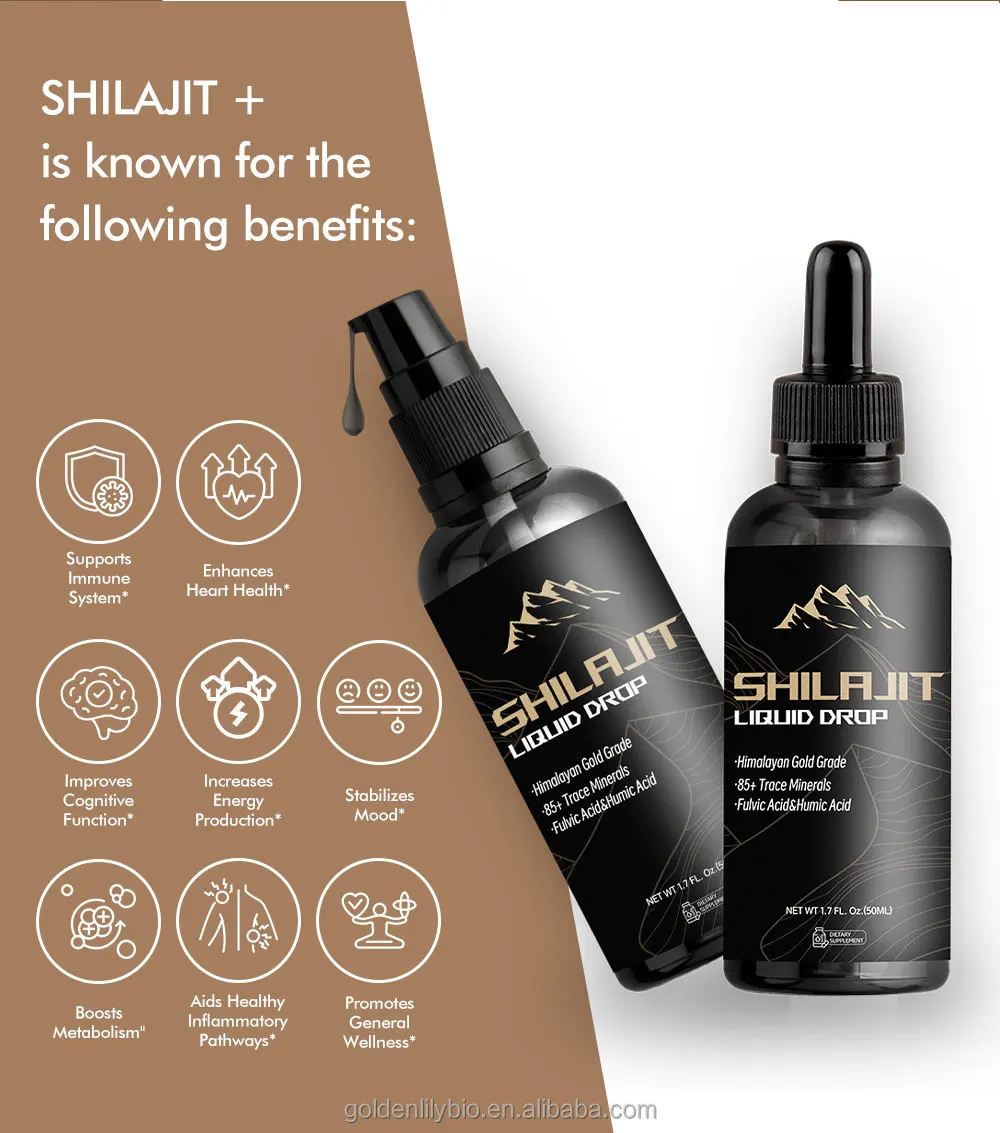 Top Quality Himalayan Shilajit Liquid Drops And Shilajit Resin Lab ...