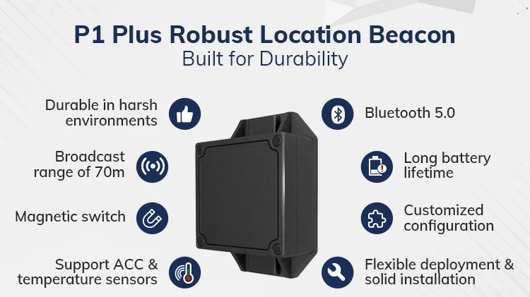 Ip68 Accelerometer Ibeacon Wireless Digital Temperature Monitor Sensor ...