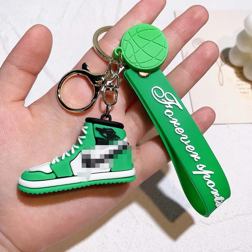 Basketball Sneaker Shoe Keychain Cartoon Kawaii 3d Pvc Anime Key Chain ...