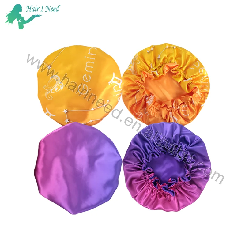 Custom Logo Mommy and Me Bonnet Silk Stain Hair Bonnets Night Sleep Hat
