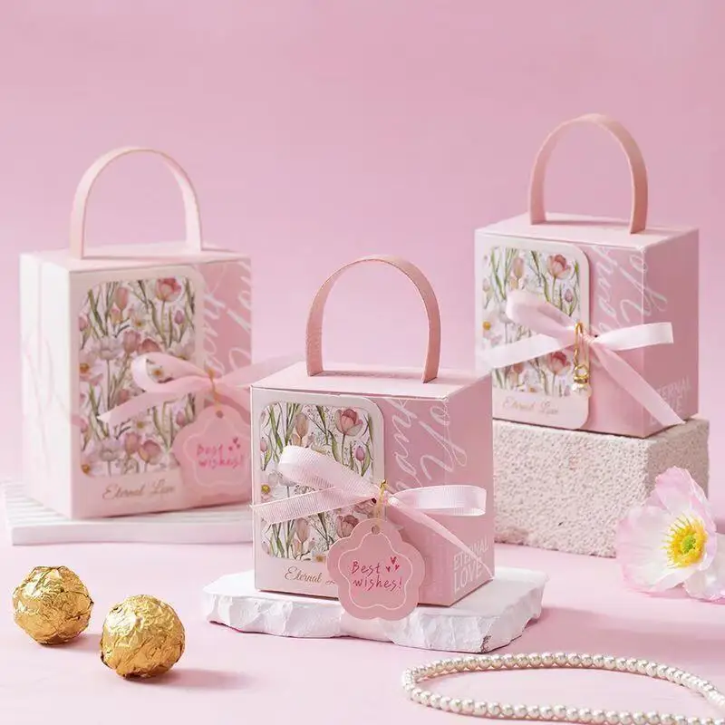 Multi-colored Handle Gift Box-Lightweight and Foldable| Alibaba.com