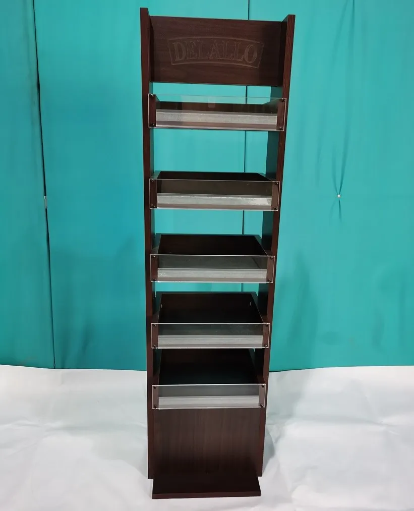 Retail Shop Fixture Wooden Display Shelf Stand Coffee Bag Display Rack ...