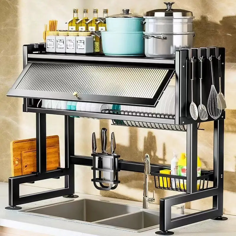 Expandable Stackable Kitchen Cabinet Shelf Organizer, Counter Spice ...