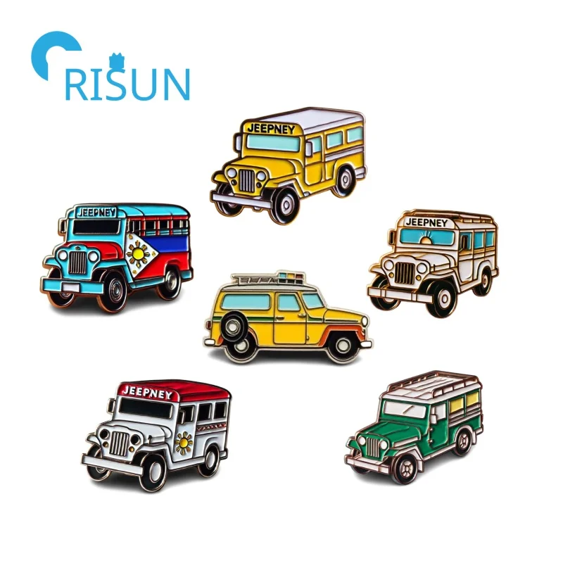 Custom Jeepney Pins Badges - Filipino Cultural Souvenirs