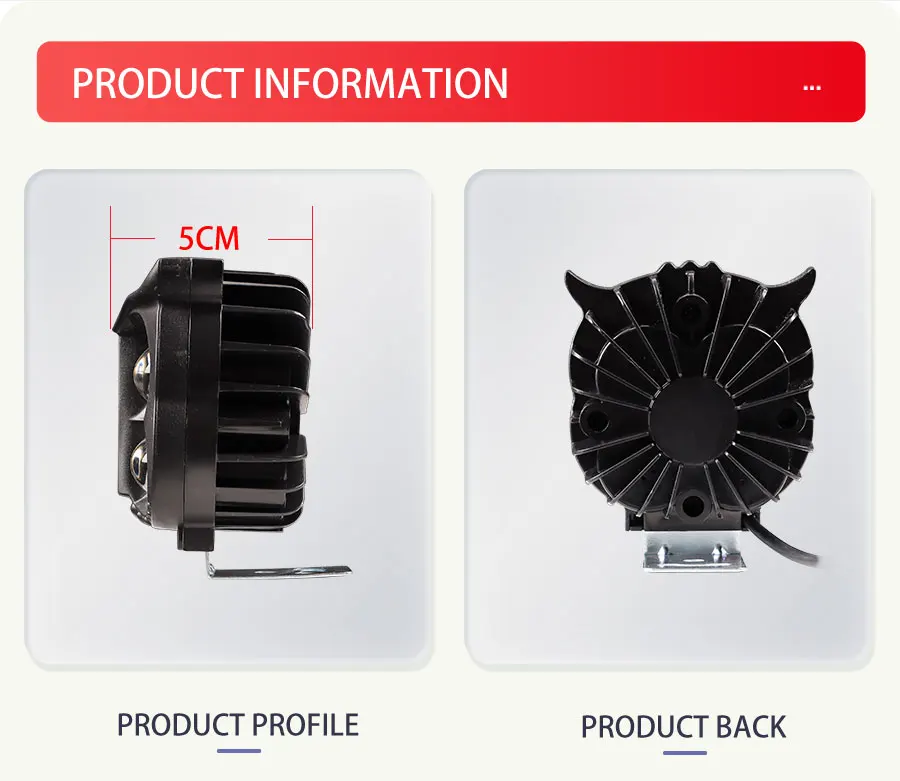 12v-85v Led Work Lamp White/yellow Multi Color Strobe Light Ip67 ...