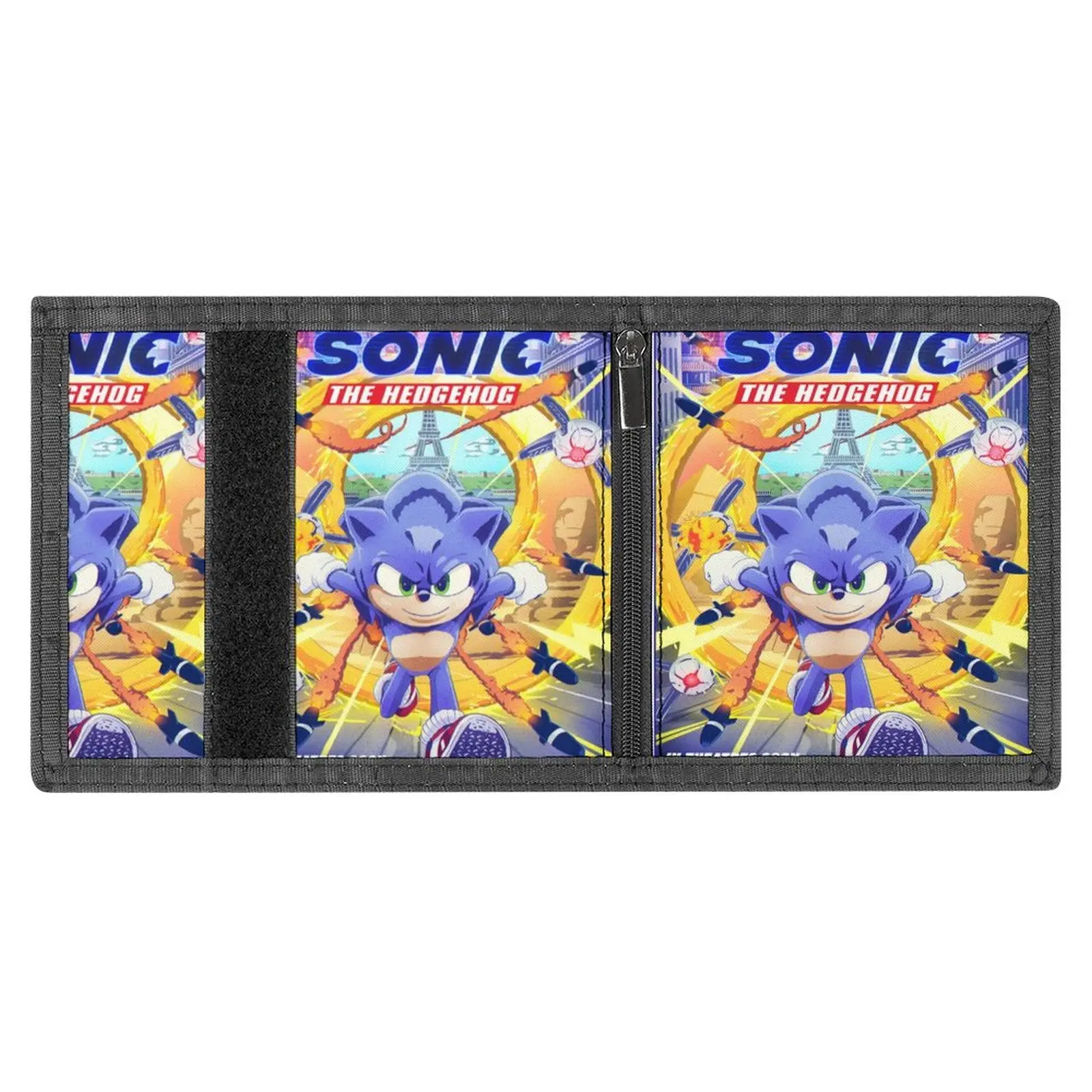 2022 Hedgehog Sonic Kids Girls Boys Wallets Zipper Coin Pocket Card ...