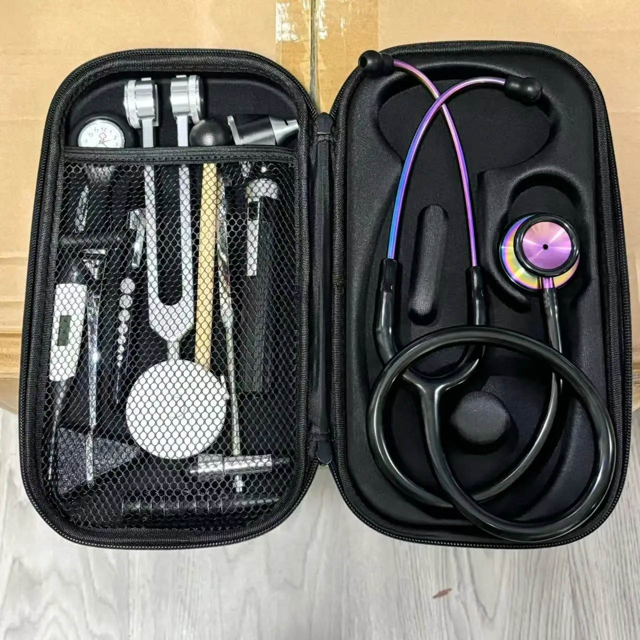 Medical Surgical Diagnostics Instrument Stethoscope Kits With Nylon Bag ...