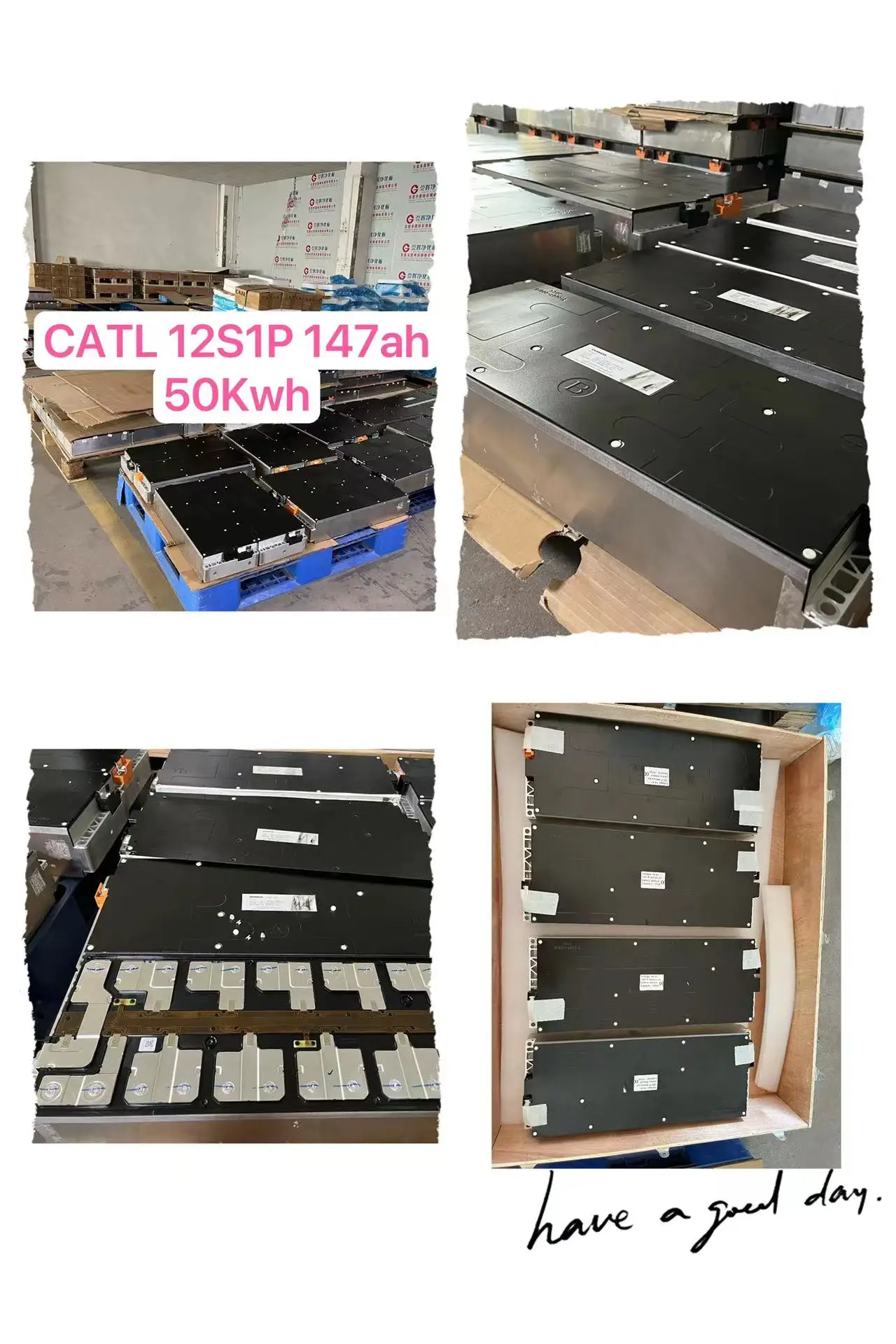 Rechargeable EV CATL Nmc Lithium Ion Battery Module 43.2v 12s1p 147ah ...