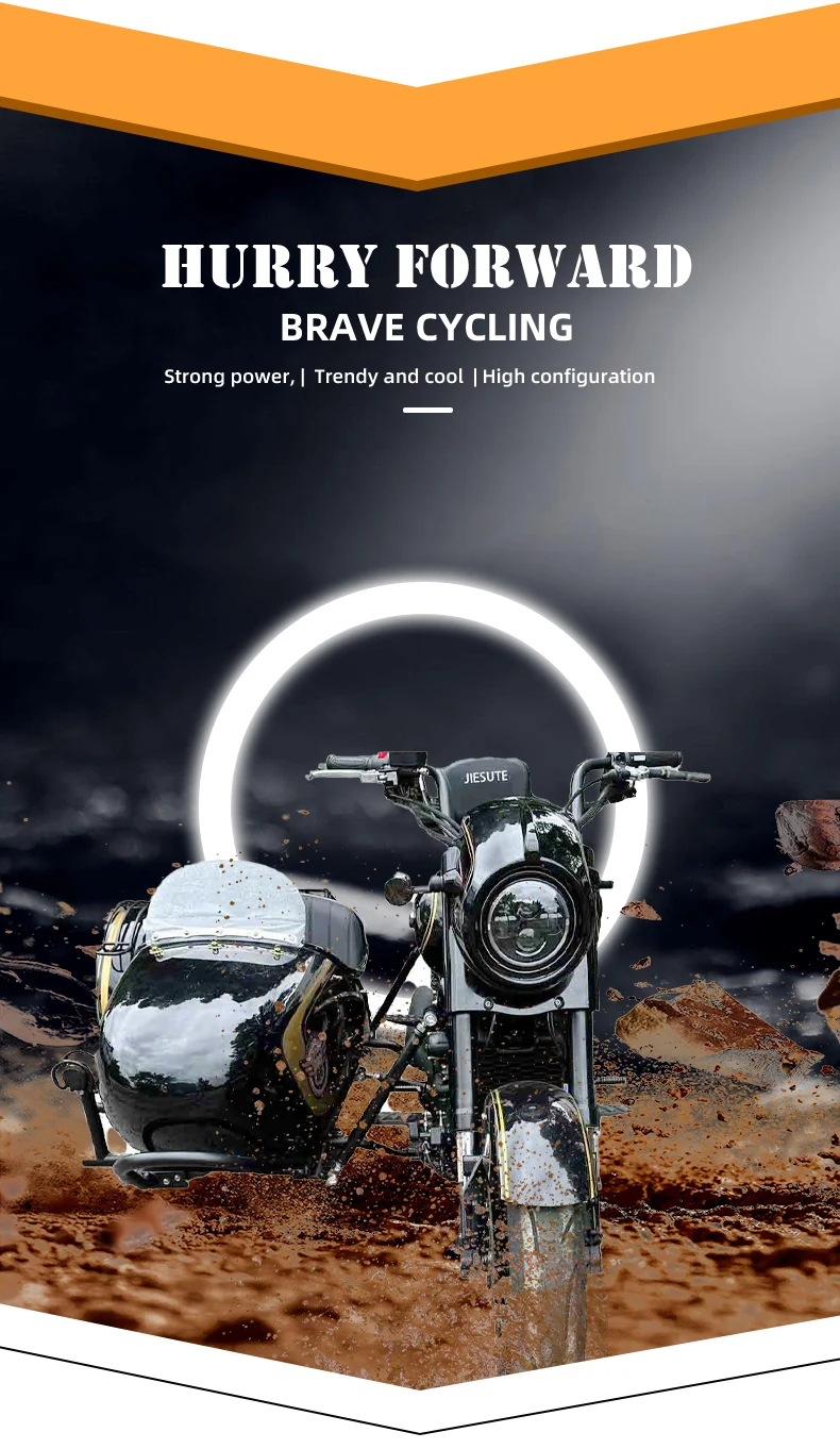 JIESUTE 800CC Gas Adventure Motorcycle with Sidecar