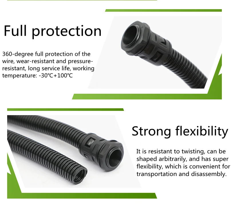 Hdpe Cable Management Tubes Cable Organizing Pipe Spiral Wire Wrap Tube ...