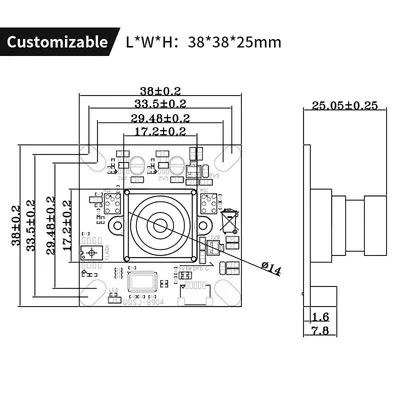SC132GS USB Camera Module - 1.3MP 960P 120FPS HDR 100db