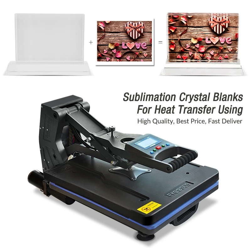 High Quality Coated Sublimation Crystals Glass Frame Blanks