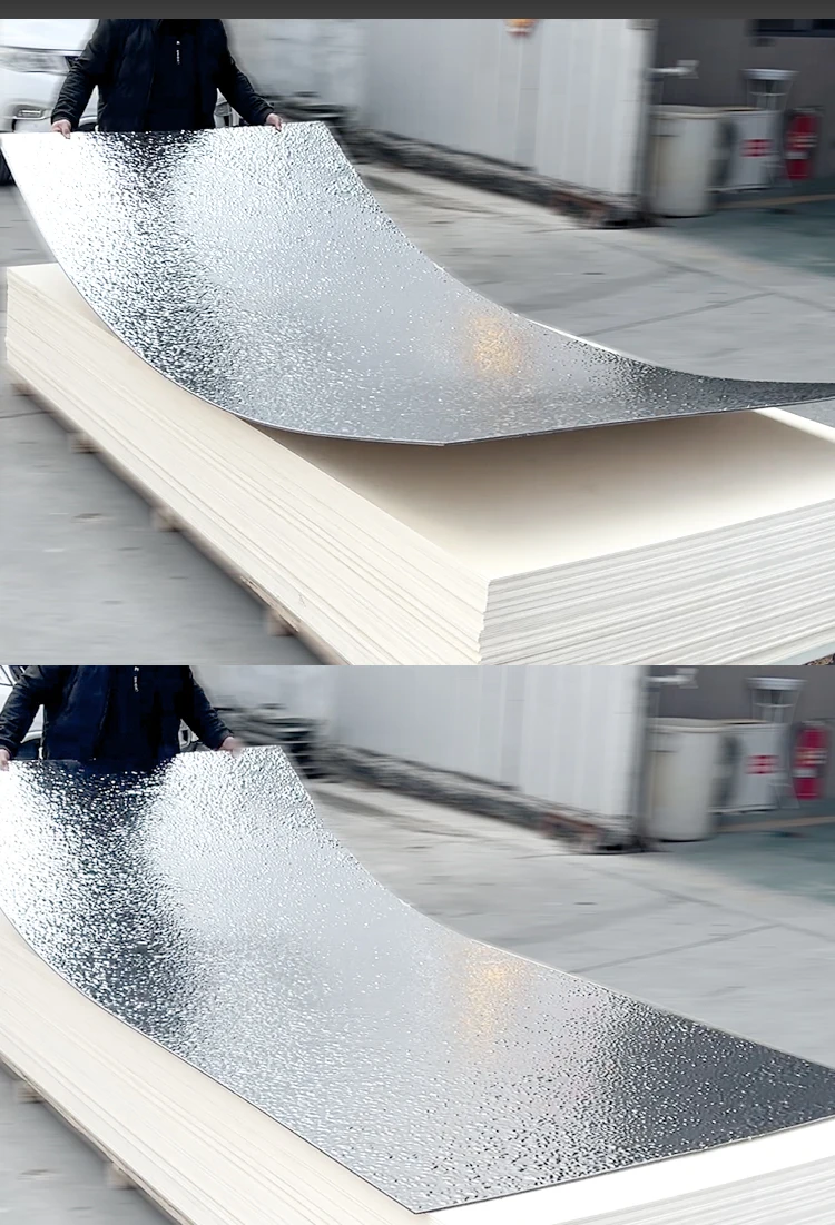 3D Water Ripple Wall Panel Bamboo Charcoal Wood Veneer