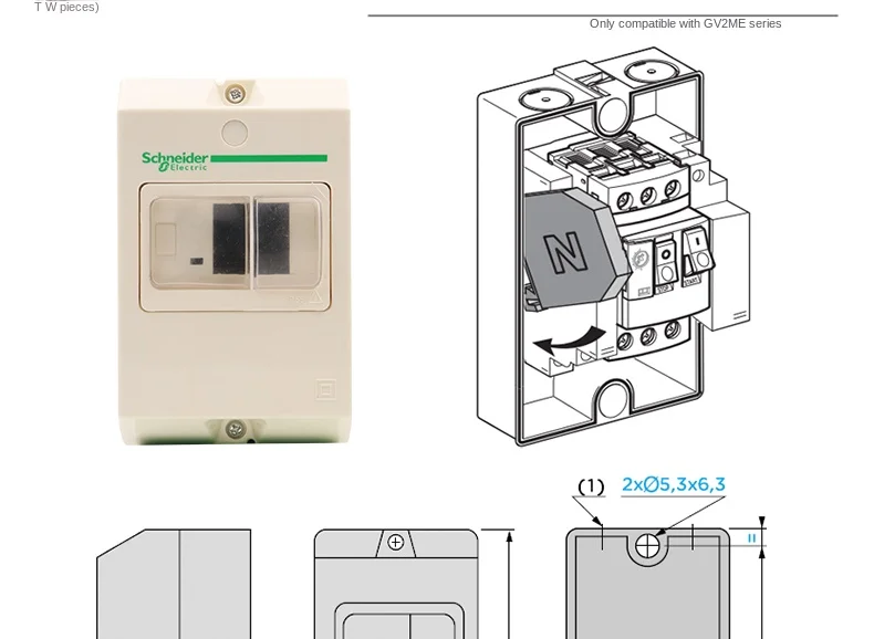 The Original Motor Circuit Breaker Waterproof Box GV2MC02 Is Suitable ...