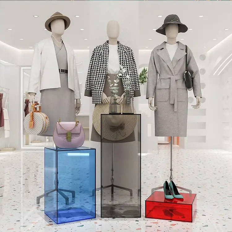 Acrylic Display Rack Customized Rectangular Modern Exhibition Stand ...