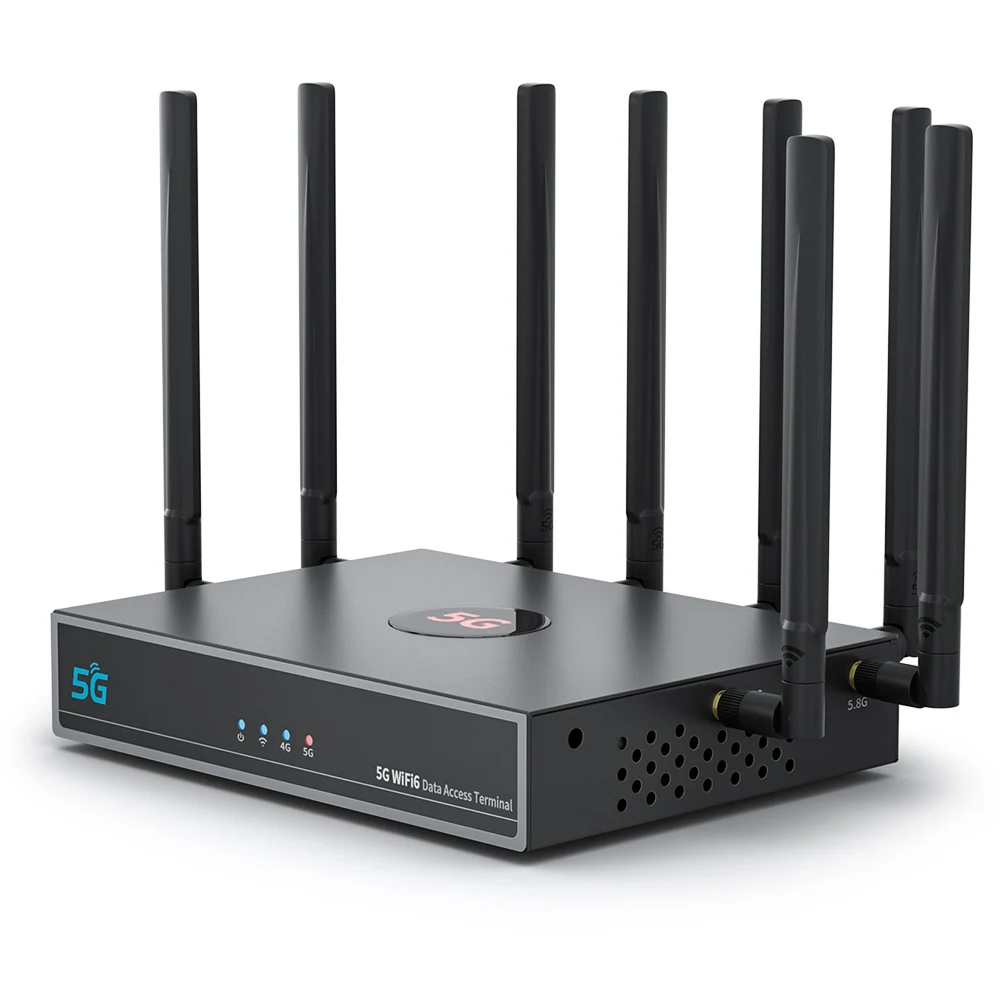 5G CPE Router with 8 High-Gain Antennas - Wi-Fi 802.11 Ax
