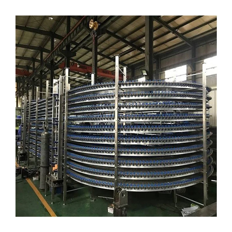 POM Food Grade Engineering Plastic Mesh Belt Spiral Tower Conveyor ...
