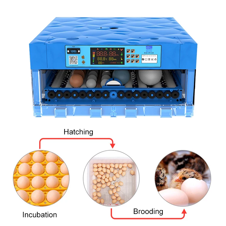 Mini 64 Egg Incubator Automatic Egg Turning Hatching Machine With 360 ...