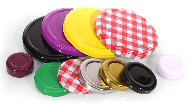 Custom Color 38mm 43mm 63mm Twist Off Cap Tinplated Metal Lid For Glass ...