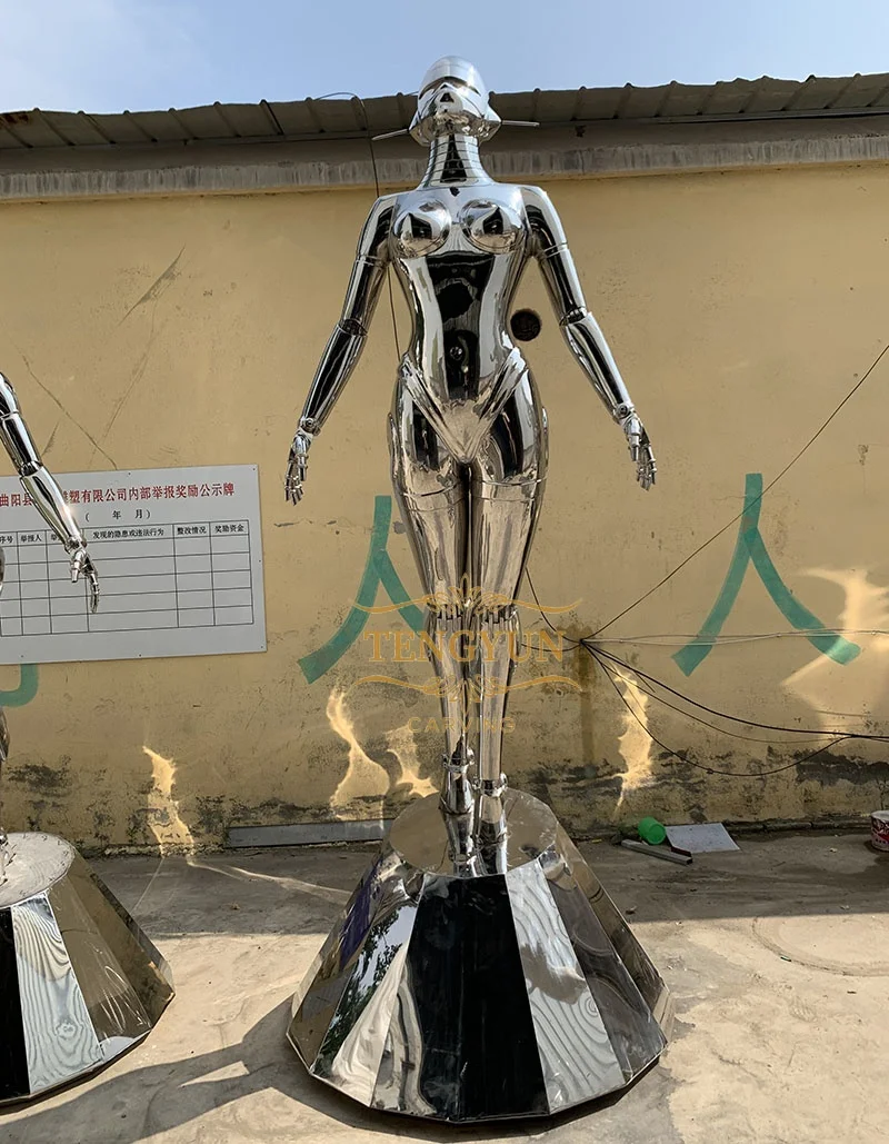 Custom Made Hajime Sorayama Modern Stainless Steel Robot Sculptures for ...