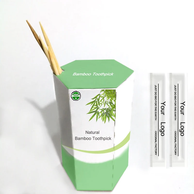 China Toothpick Factory Custom Logo Paper Barrel Packed Paper Wrap ...