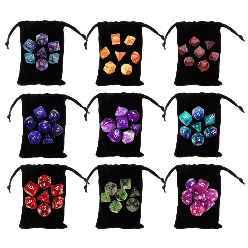 100 Different Styles Available Mixing Color Dnd Game Dice Role Playing ...