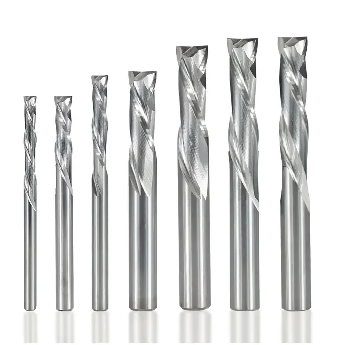 Factory Cnc Tools Woodworking Router Bits Two Flutes Spiral End Mill ...