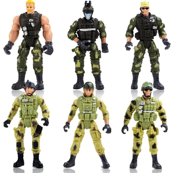 Wholesale 12 Pcs Vinyl Anime Gi Joe Army Men Toy Soldier Action Figure ...
