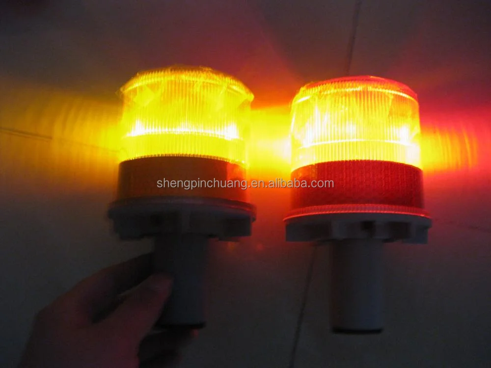 SPC Safety LED Solar Barricade Strobe Lamp for Road Safety