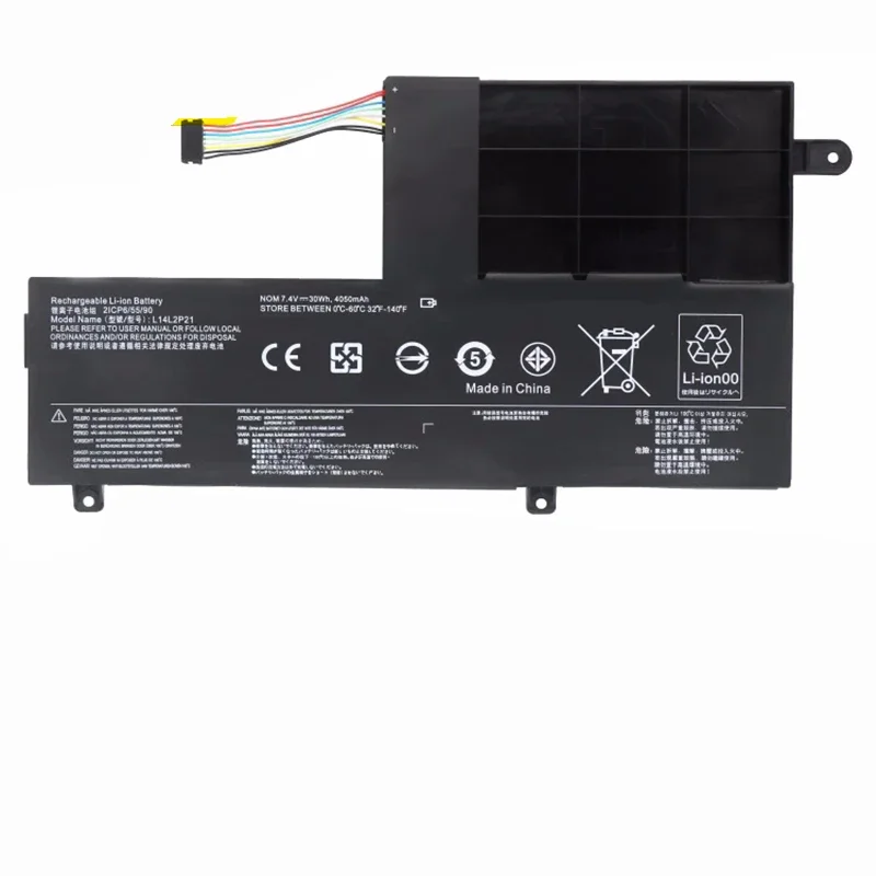 7.4v 30wh L14l2p21 Laptop Battery For Lenovo Yoga 500-14isk S41-70 S41 ...
