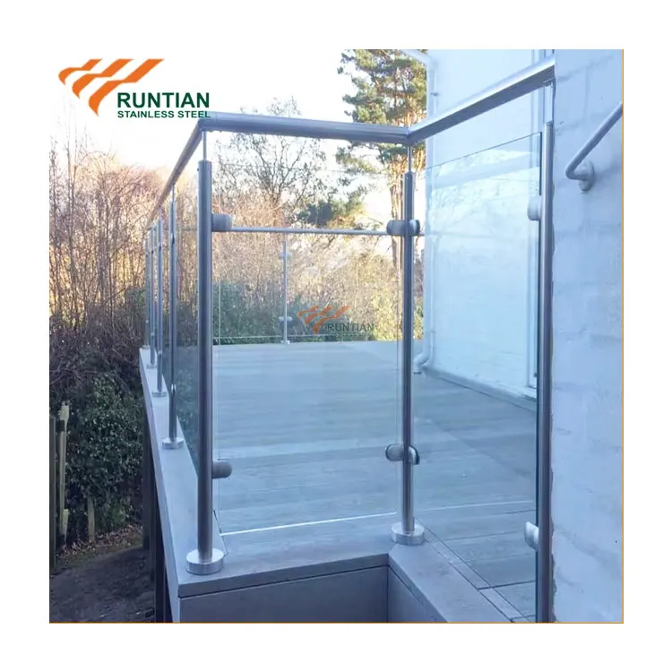 Alibaba.com: Frameless glass terrace railing with stainless steel 201 ...